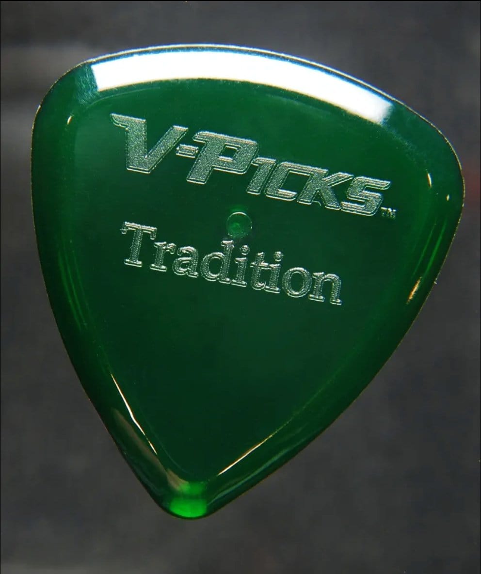 V-Picks Tradition Emerald Guitar Pick - Full Spectrum Tone – RiverCity ...