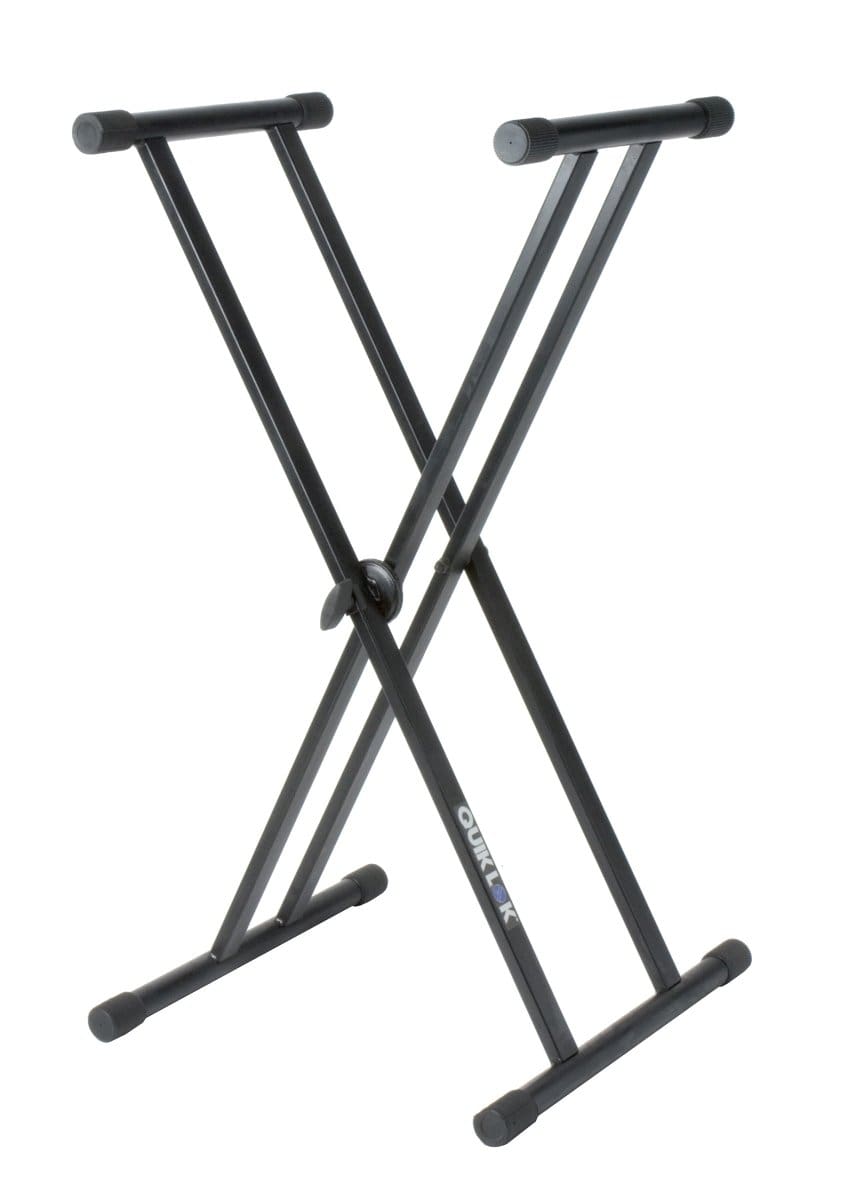 Quik Lok T-20BK X Stand | Double Brace Single Tier – RiverCity Rock ...
